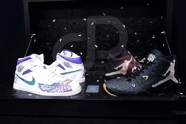Michael Jordan Received Custom Air Jordans Designed With Swarovski ...