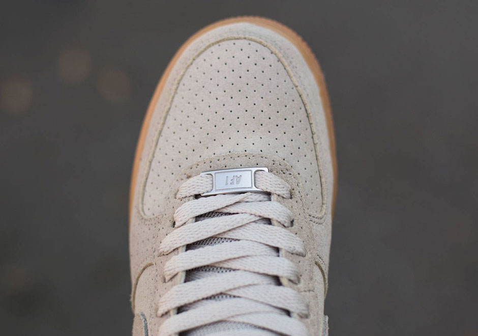 Perforated Suede And Gum Soles Invade The Nike Air Force 1 High ...