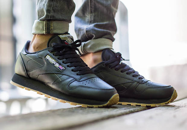 Reebok Classic Leather in Black/Gum With Tiger Camo - SneakerNews.com