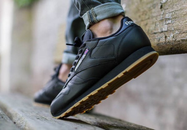 Reebok Classic Leather in Black/Gum With Tiger Camo - SneakerNews.com