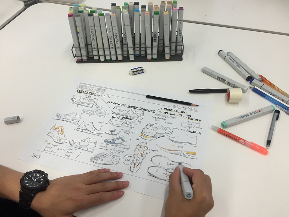 The Process of Evolution: Sketches From the ASICS Tiger EVO Collection ...