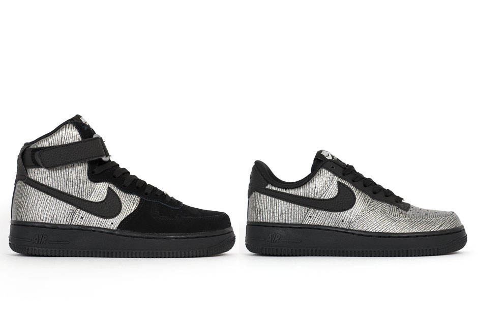 Nike Air Force 1 Premium "Metallic Silver" Pack - SneakerNews.com