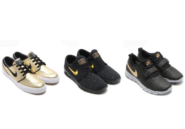 Nike SB "Metallic Gold" Pack - SneakerNews.com