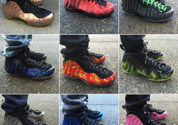 A Jordan Brand Employee Wore Nearly Every Single Foamposite In History ...