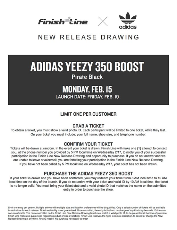 Buy Black Yeezy Boost 350 At Finish Line - SneakerNews.com