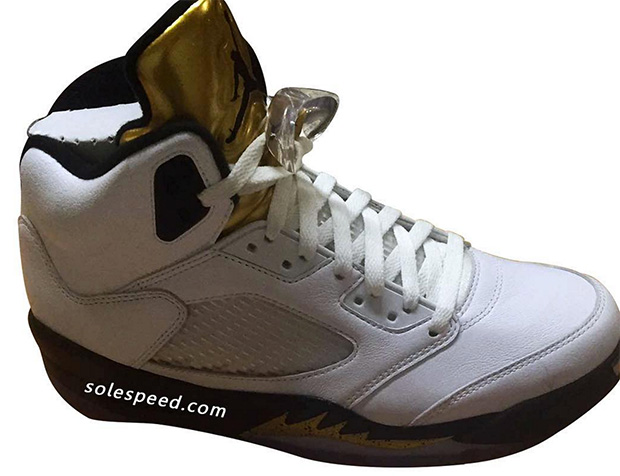 First Look At The Air Jordan 5 "Gold Tongue" - SneakerNews.com