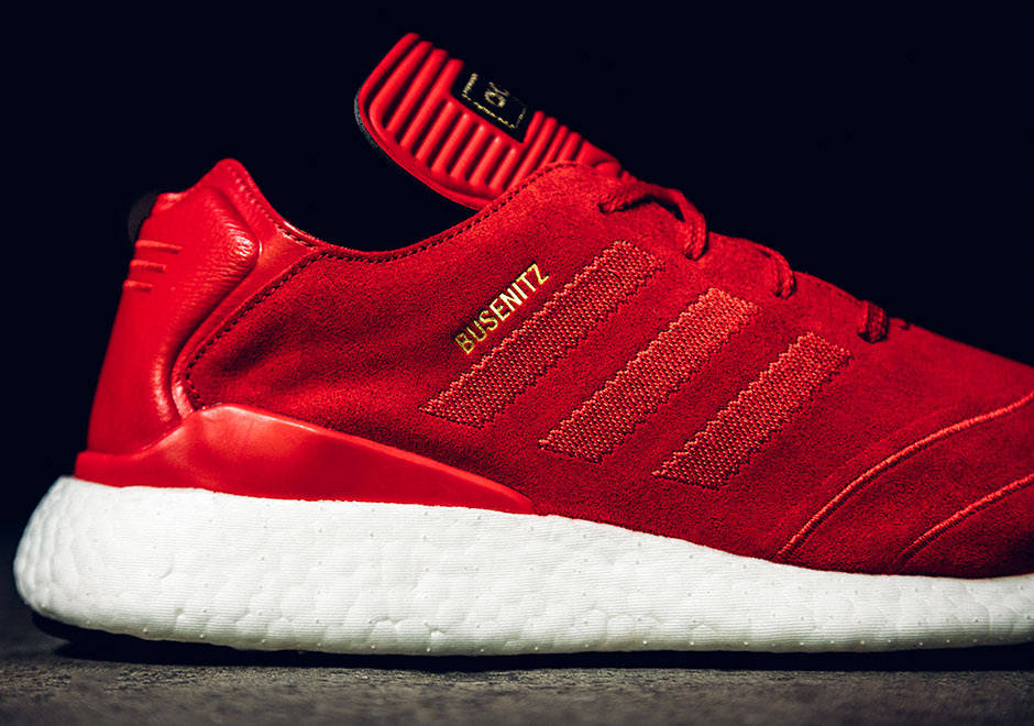 adidas Busenitz Pure Boost Red Suede | SneakerNews.com