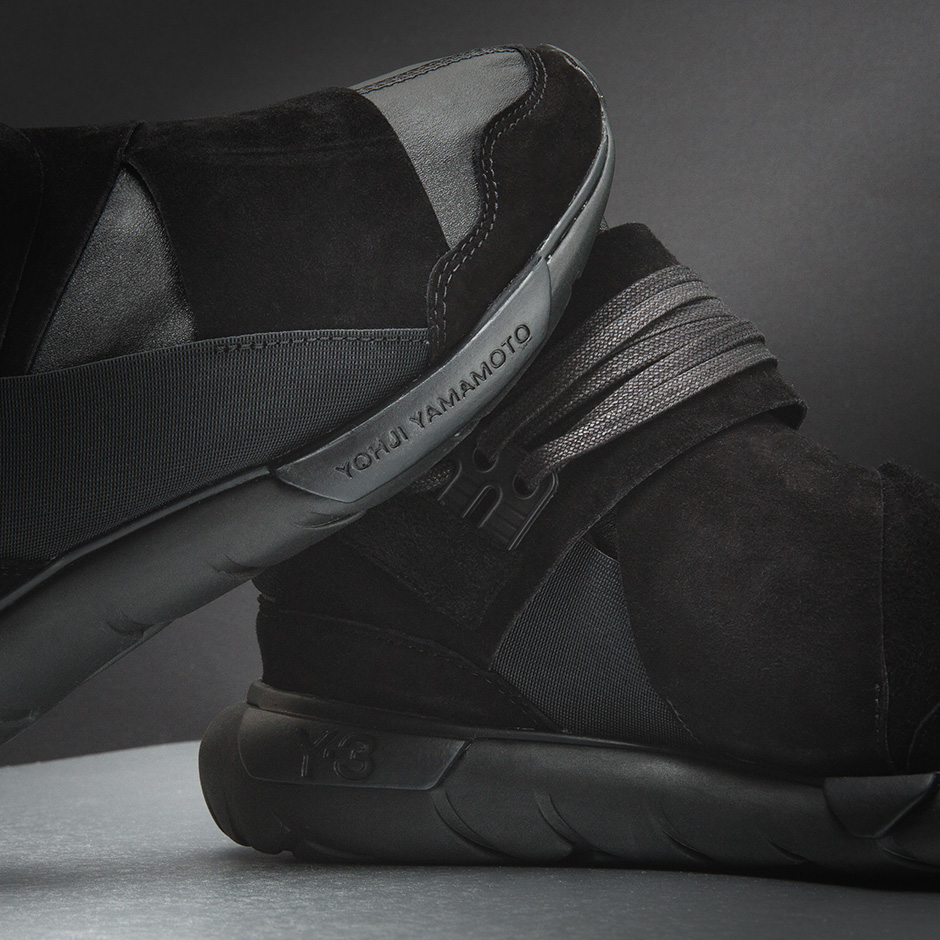 adidas Y-3 Qasa Hi Triple Black Leather | SneakerNews.com