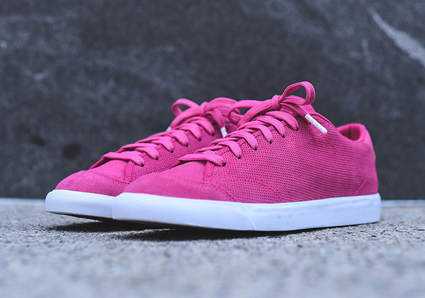 NikeLab All Court 2 Perforated Suede Vivid Pink | SneakerNews.com
