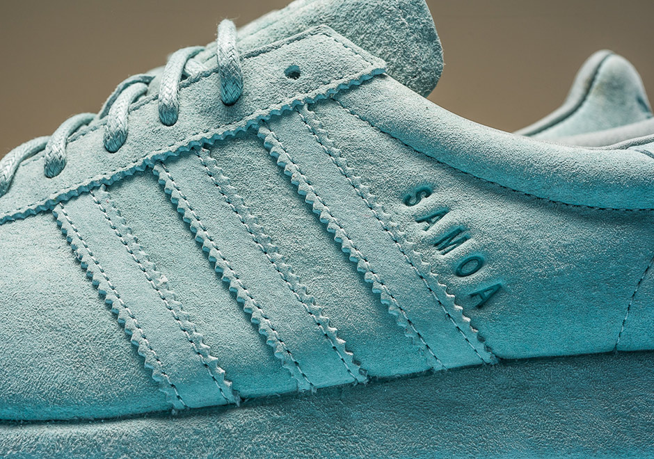 adidas Samoa Pigskin Suede All-Red Mint Green | SneakerNews.com