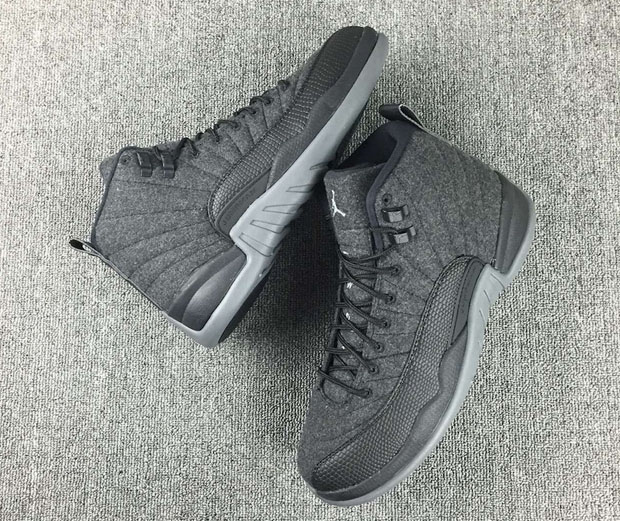 Air Jordan 12 Wool Detailed Look 852627-003 | SneakerNews.com