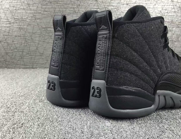 Air Jordan 12 Wool Detailed Look 852627-003 | SneakerNews.com