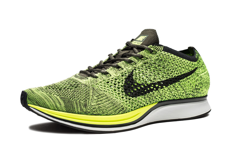 Nike Flyknit Racer Volt Black Sequoia 526628-731 | SneakerNews.com