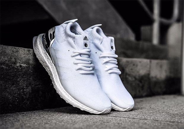 Ronnie Fieg KITH adidas Ultra Boost Mid White Silver | SneakerNews.com