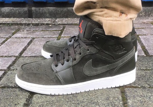 Air Jordan 1 Mid Suede Olive | SneakerNews.com