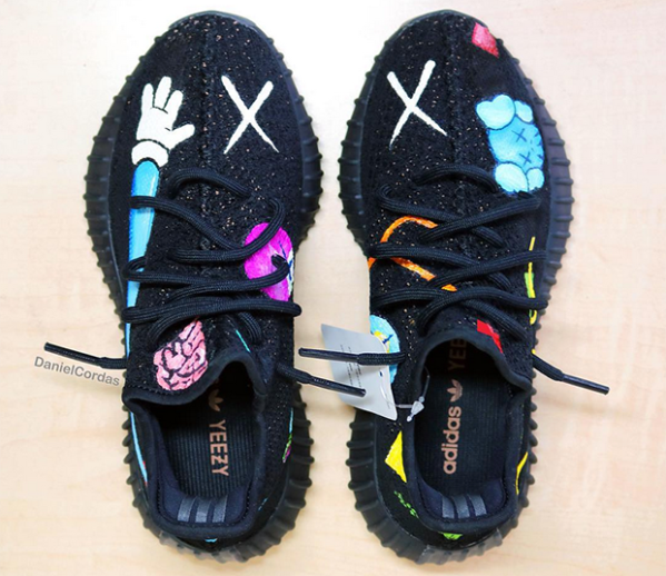 KAWS x adidas Yeezy Boost Custom | SneakerNews.com