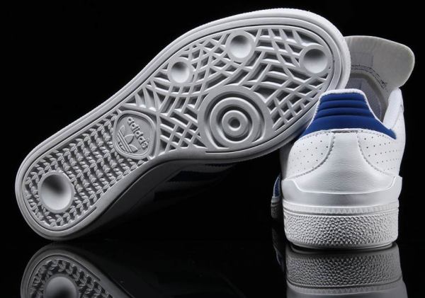adidas Busenitz Pro White Royal Perforated Leather BY3971 | SneakerNews.com