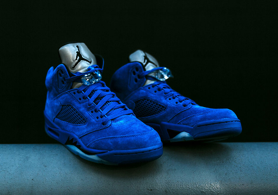 Air Jordan 5 Blue Suede Release Info + Detailed Photos | SneakerNews.com