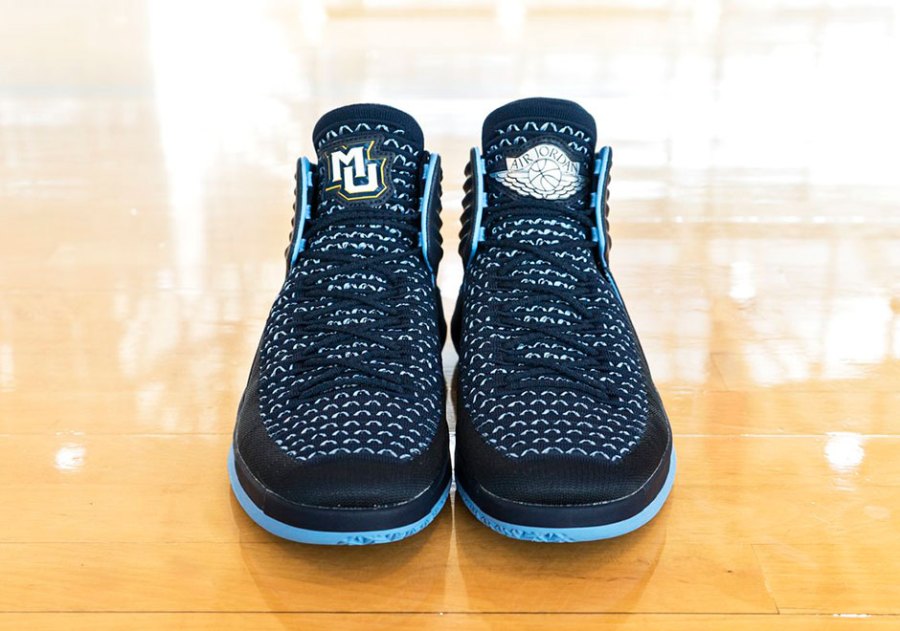 Air Jordan 32 Georgetown + Marquette Player Exclusives | SneakerNews.com