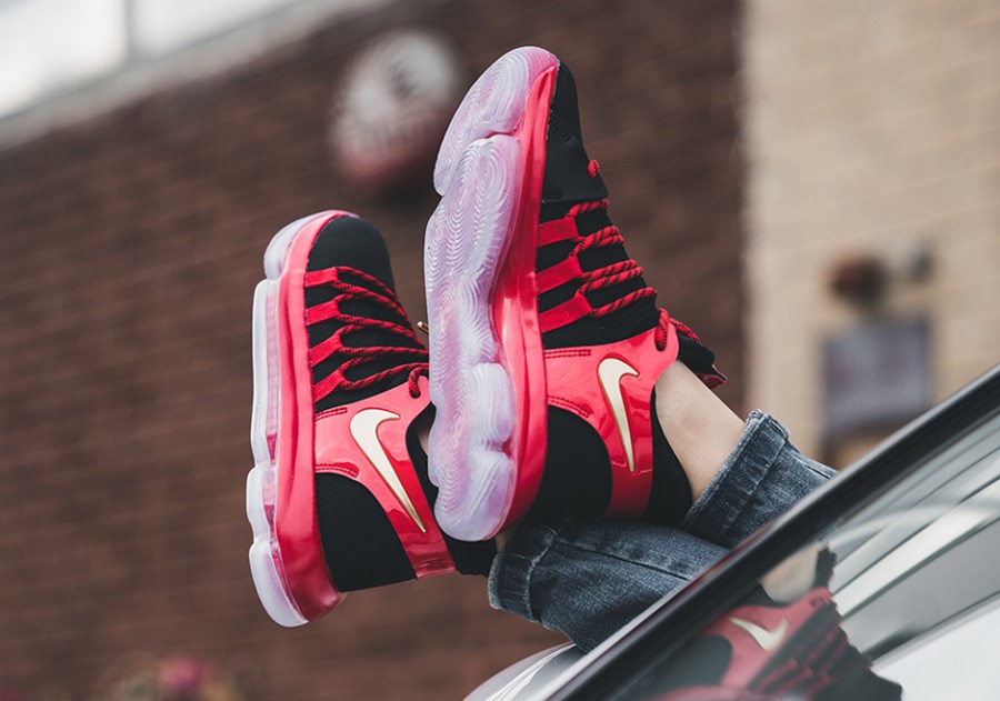 Nike KD 10 Black and Red Kids AJ7220-076 Release Info | SneakerNews.com