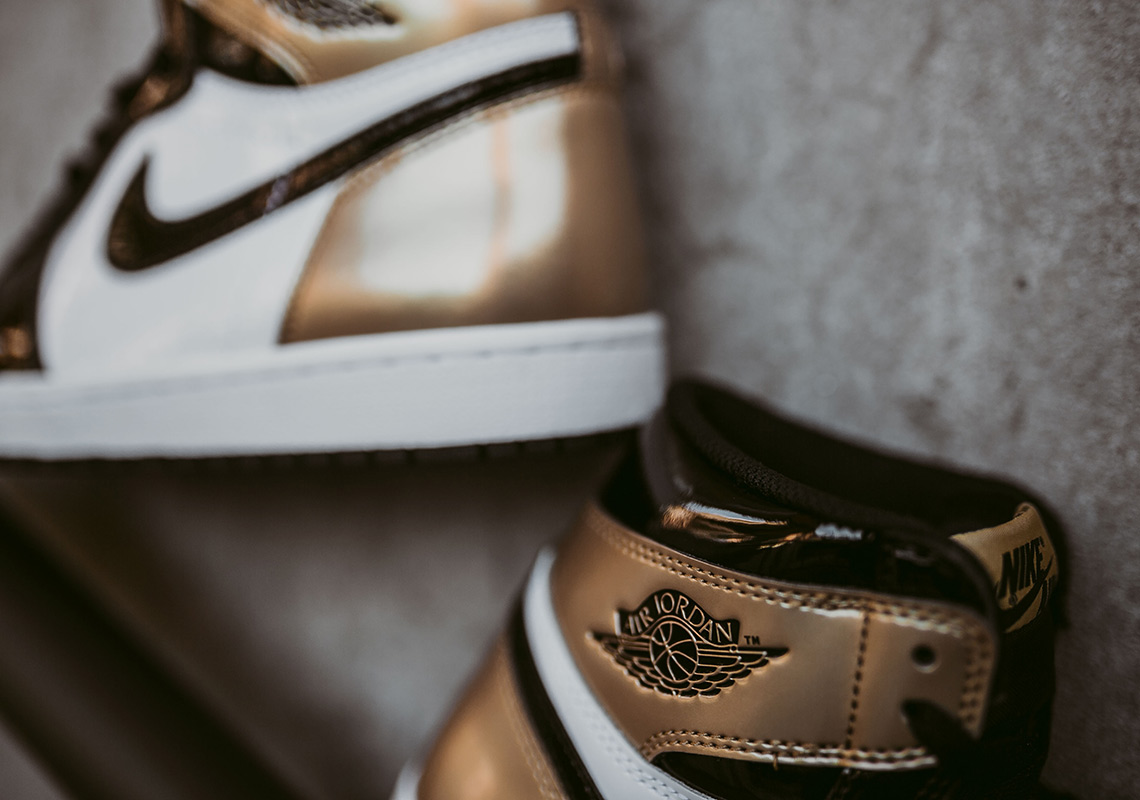 Air Jordan 1 Retro High OG "Gold Toe" Detailed Look | SneakerNews.com
