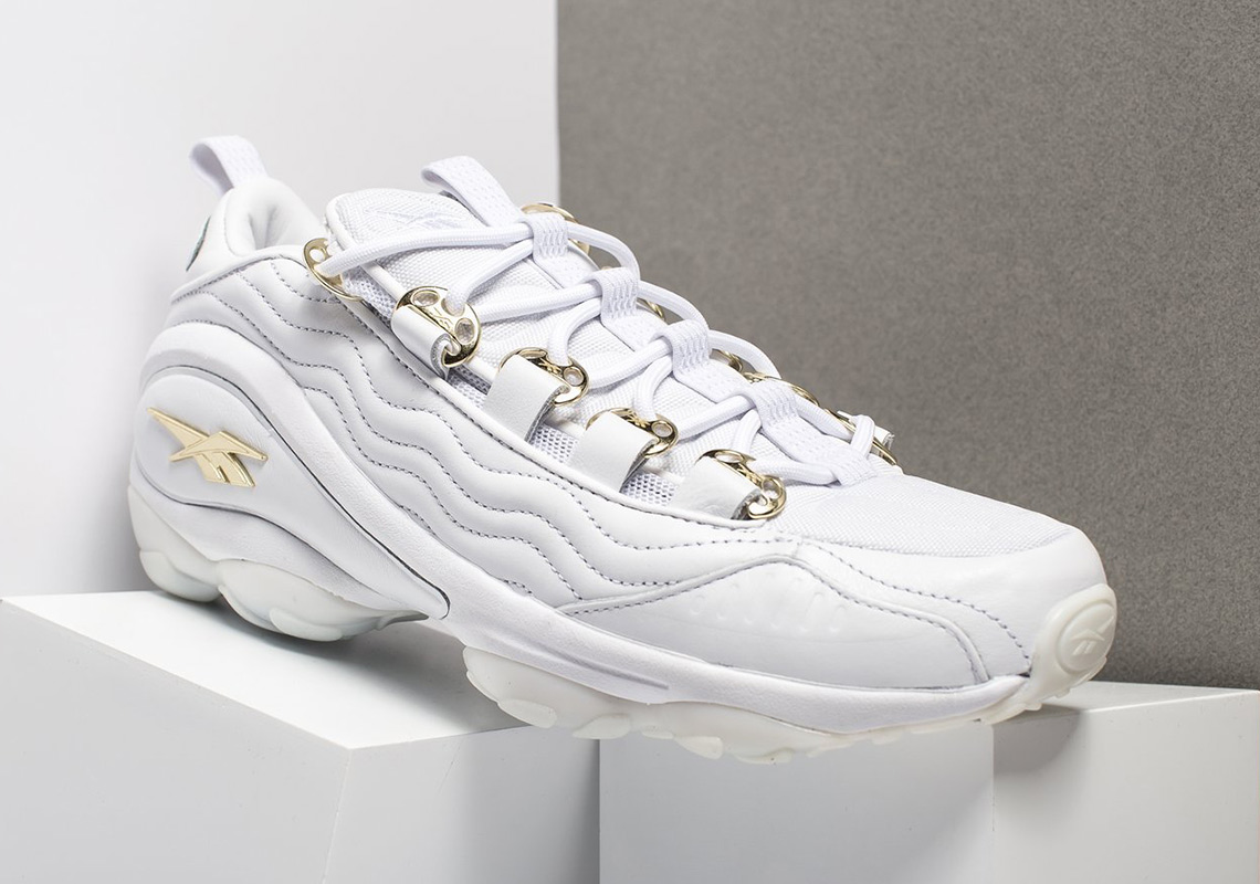Reebok DMX Run 10 White + Gold Available Now | SneakerNews.com