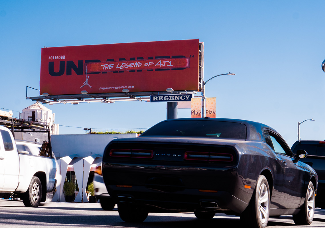 Unbanned The Legend Of AJ1 Billboard | SneakerNews.com