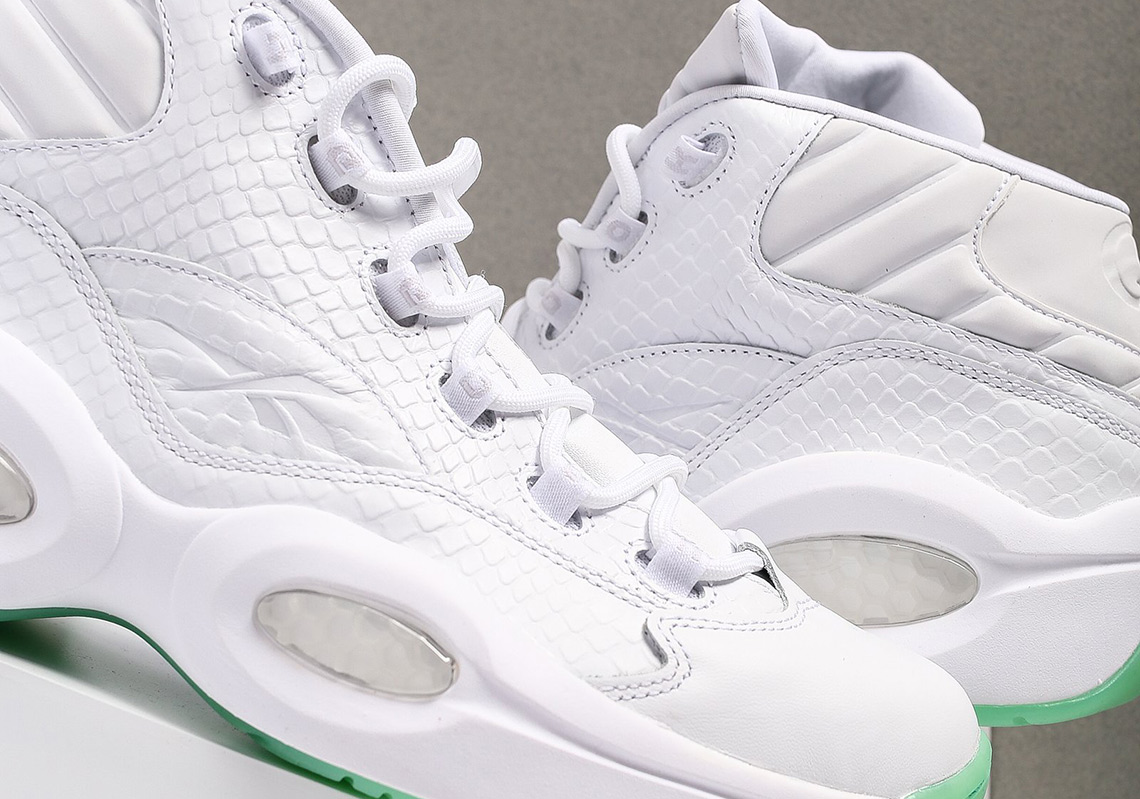 Reebok Question Mid White Snake Mint Green | SneakerNews.com