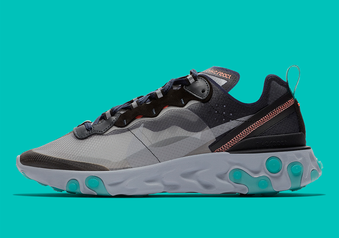 Where To Buy Nike React Element 87 Neptune Green Bright Mango AQ1090 ...