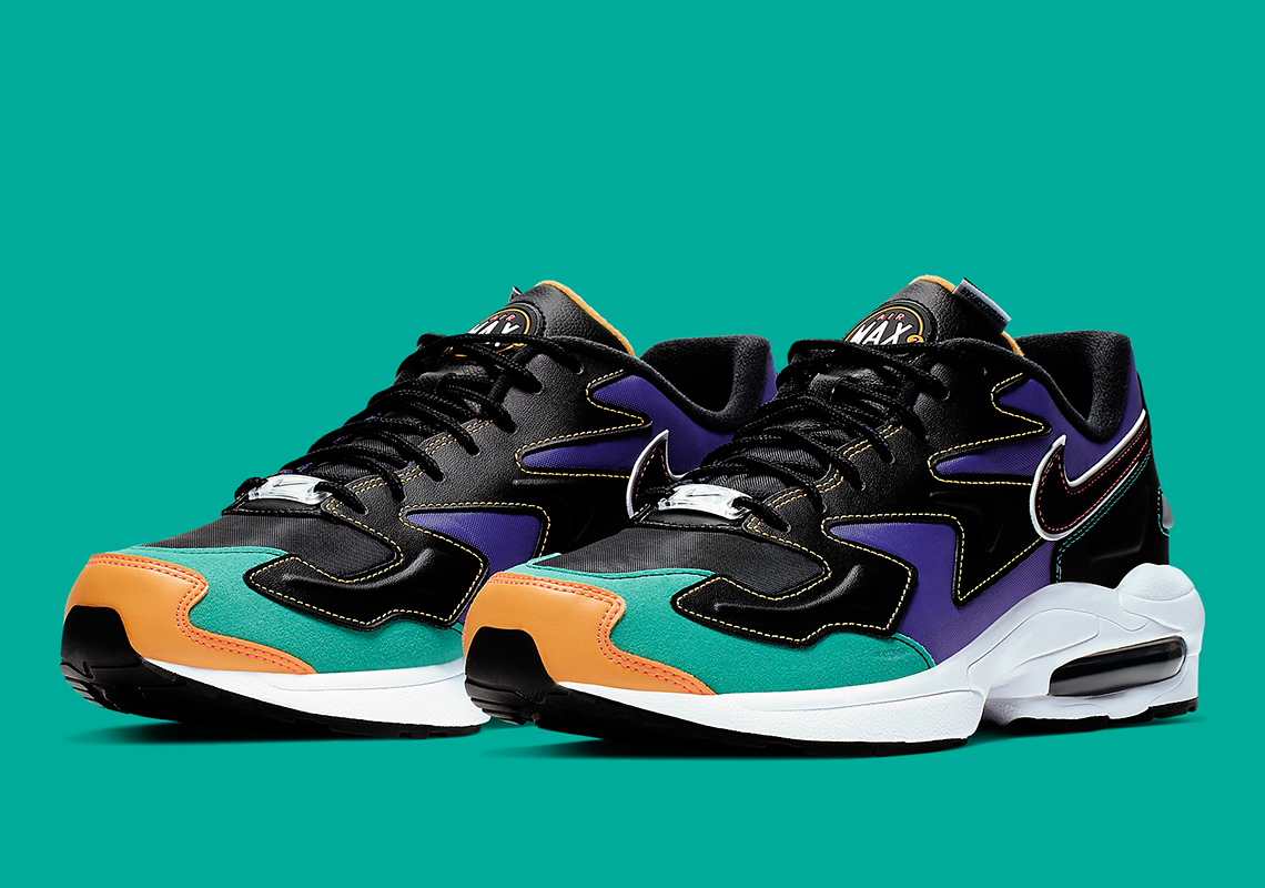 Nike Air Max 2 Light Black Flash Crimson Kinetic Green BV0987-023 ...