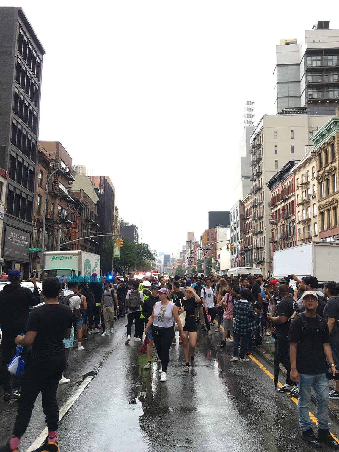 NYPD Shuts Down AriZona Iced Tea adidas Release | SneakerNews.com