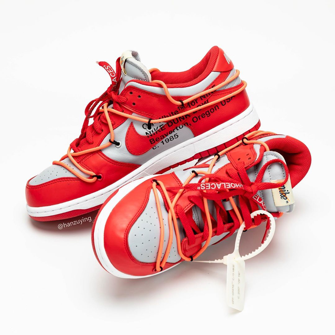 Off-White Nike Dunk Low University Red Release Info | SneakerNews.com