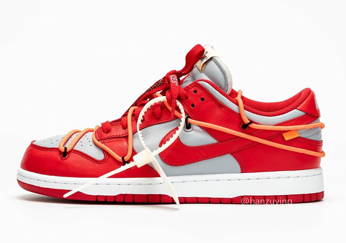 Off-White Nike Dunk Low University Red Release Info | SneakerNews.com