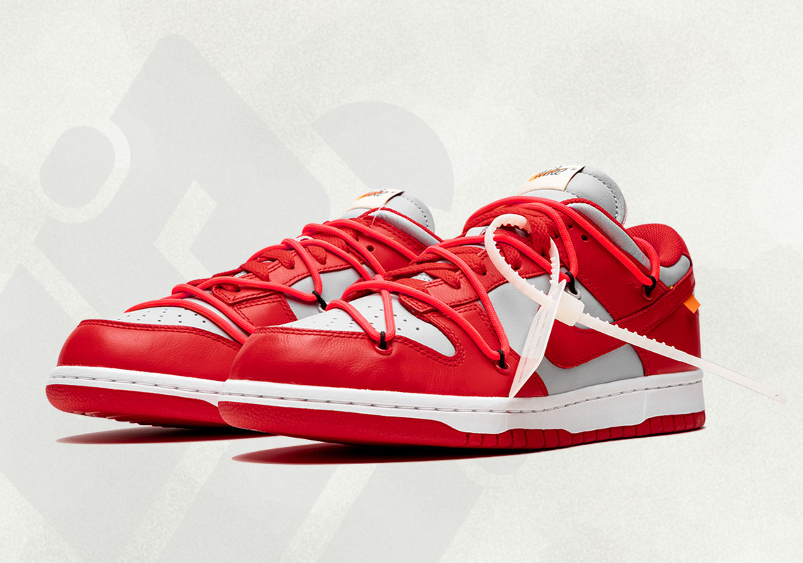 Off-White Nike Dunk Low University Red CT0856-600 Photos | SneakerNews.com