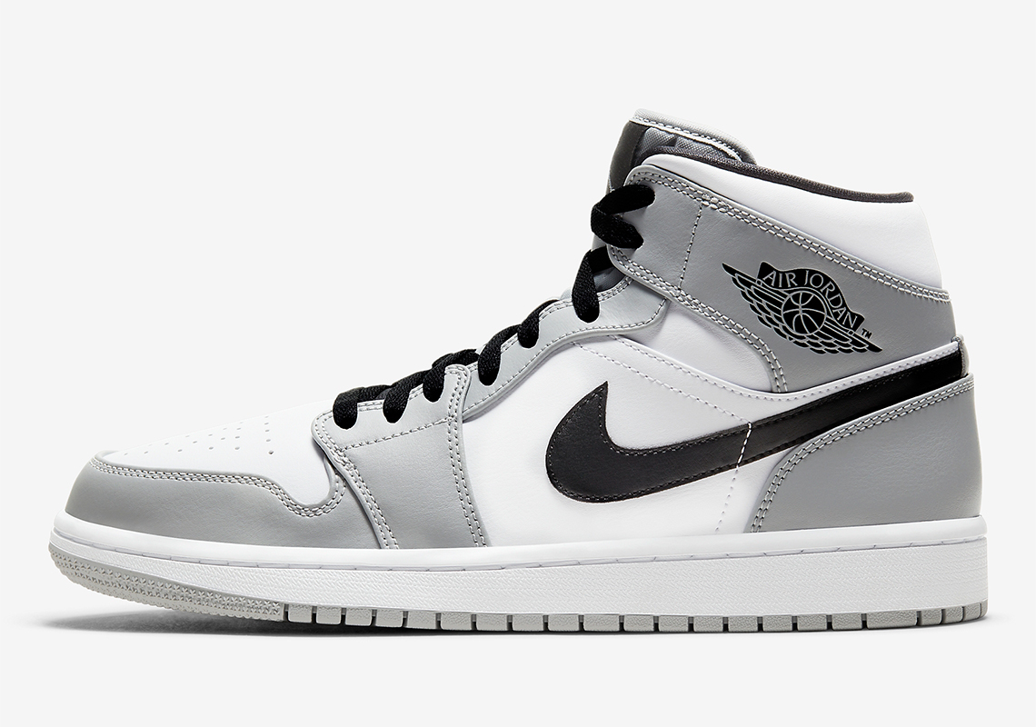 Air Jordan 1 Mid Light Smoke Grey 554724-092 Release Info | SneakerNews.com