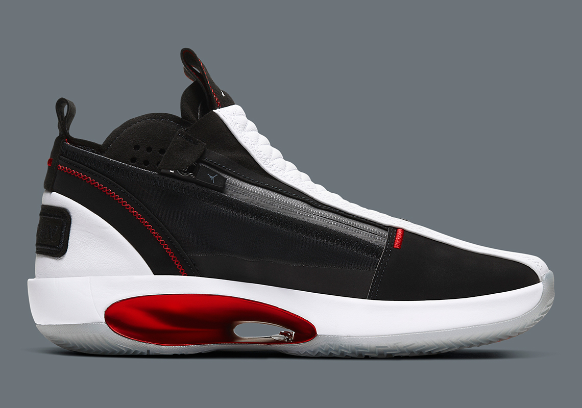 Air Jordan 34 Black White Red Zipper CU1548-001 | SneakerNews.com