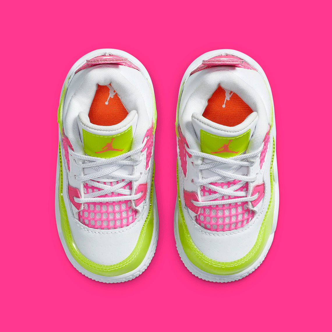 Air Jordan 4 Kids Lemon Venom Pink CV7808-100 | SneakerNews.com