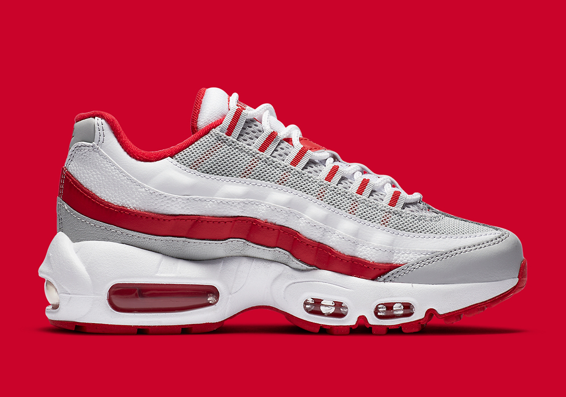 Nike Air Max 95 Grey Fog Hyper Red CJ3906-004 | SneakerNews.com