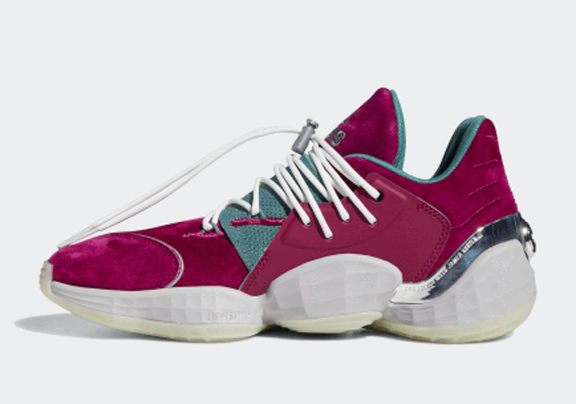 Daniel Patrick adidas Harden Vol. 4 FY2791 Berry | SneakerNews.com