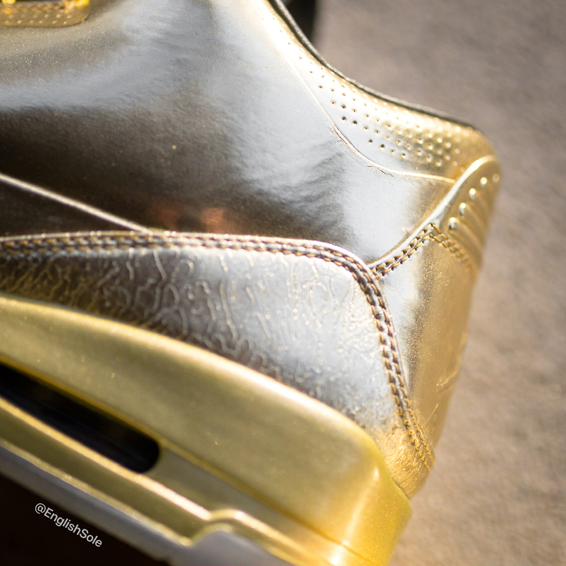 Usher Air Jordan 3 Gold Sample Photos | SneakerNews.com