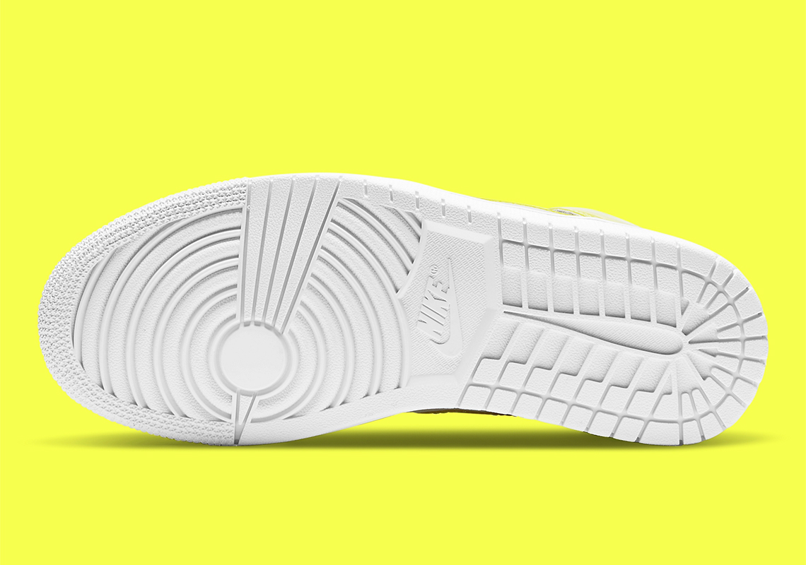 Air Jordan 1 Mid Pairs Off-White Suede And Opti Yellow Cut-Out Overlays ...