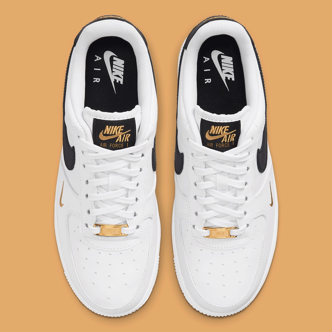 Nike Air Force 1 White Black Gold CZ0270-102 | SneakerNews.com