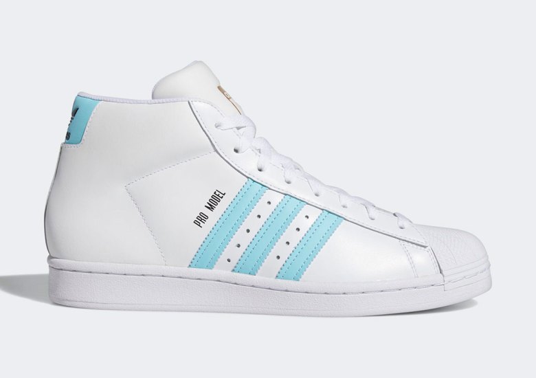 adidas Pro Model Cloud White Hazy Sky GX2534 | SneakerNews.com