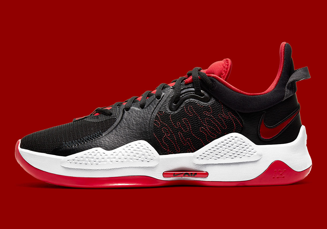 Nike PG 5 Black University Red White CW3143-002 | SneakerNews.com
