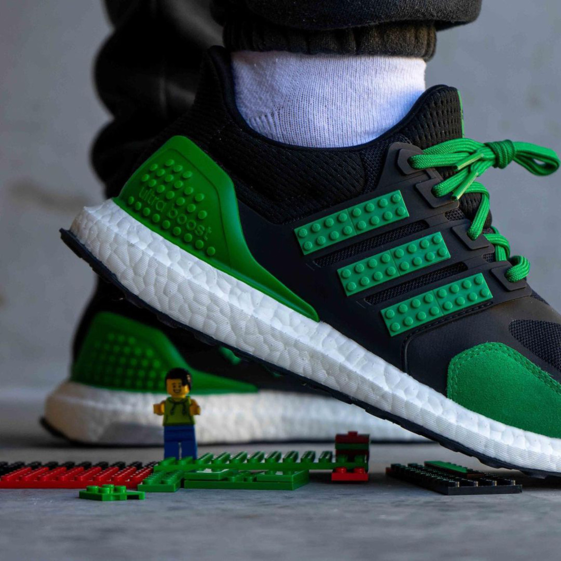 LEGO adidas UltraBOOST Green Black Release Date | SneakerNews.com