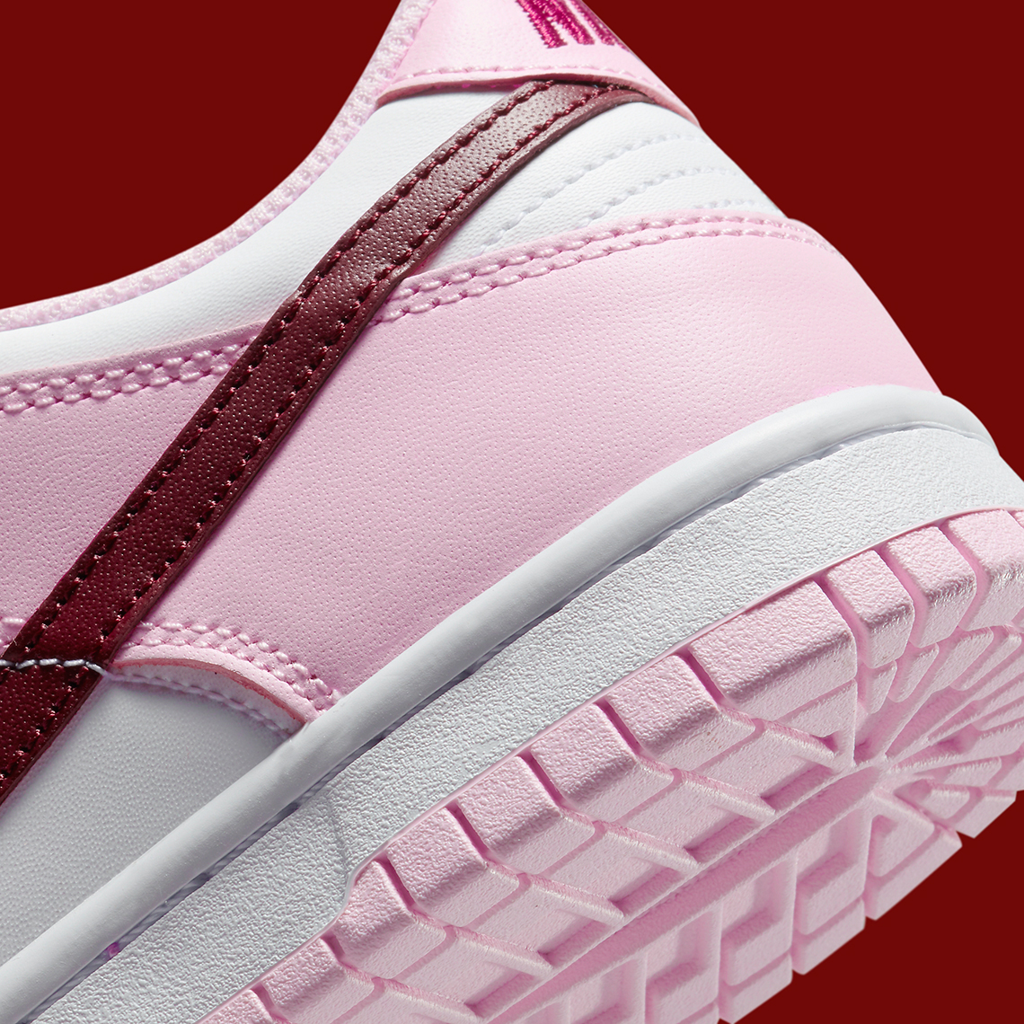 Nike Dunk Low GS Pink Red White CW1590-601 | SneakerNews.com