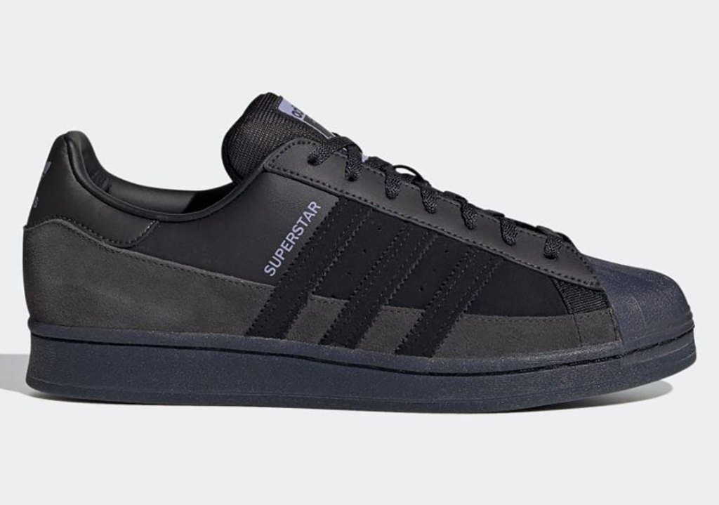 adidas Superstar Core Black Dust Purple FX5564 | SneakerNews.com