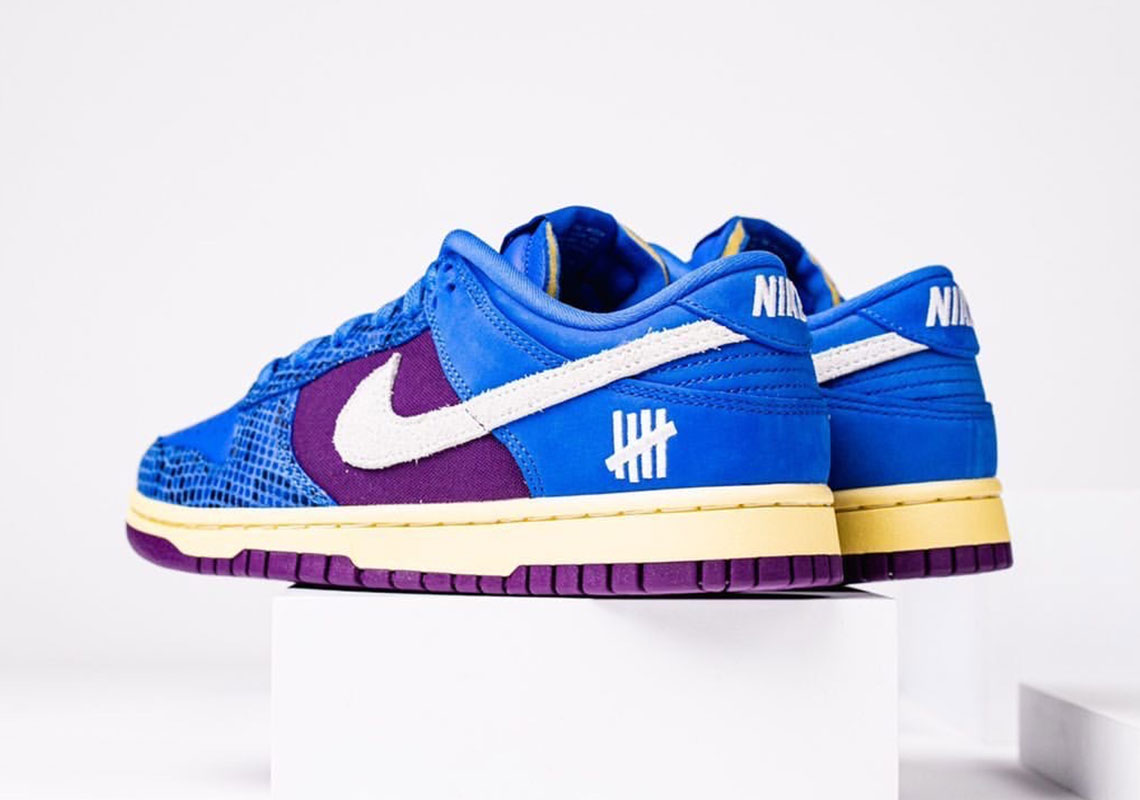 Undefeated Nike Dunk Low Blue Snakeskin Purple | SneakerNews.com