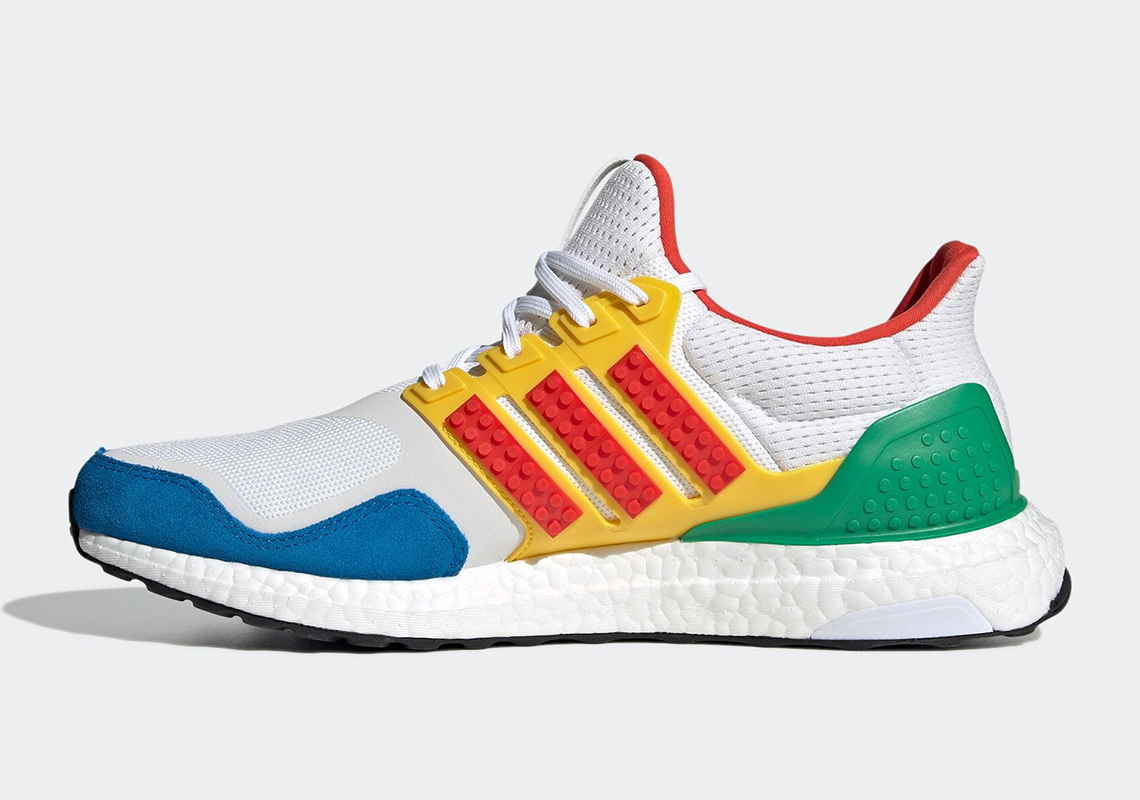 LEGO adidas UltraBOOST White Shock Blue FZ3983 | SneakerNews.com