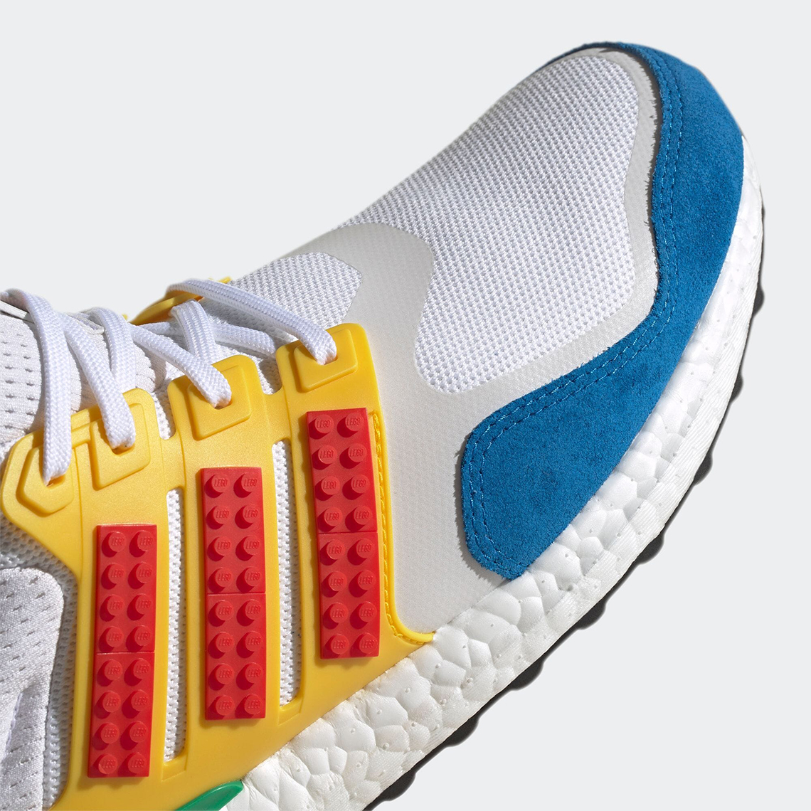 LEGO adidas UltraBOOST White Shock Blue FZ3983 | SneakerNews.com
